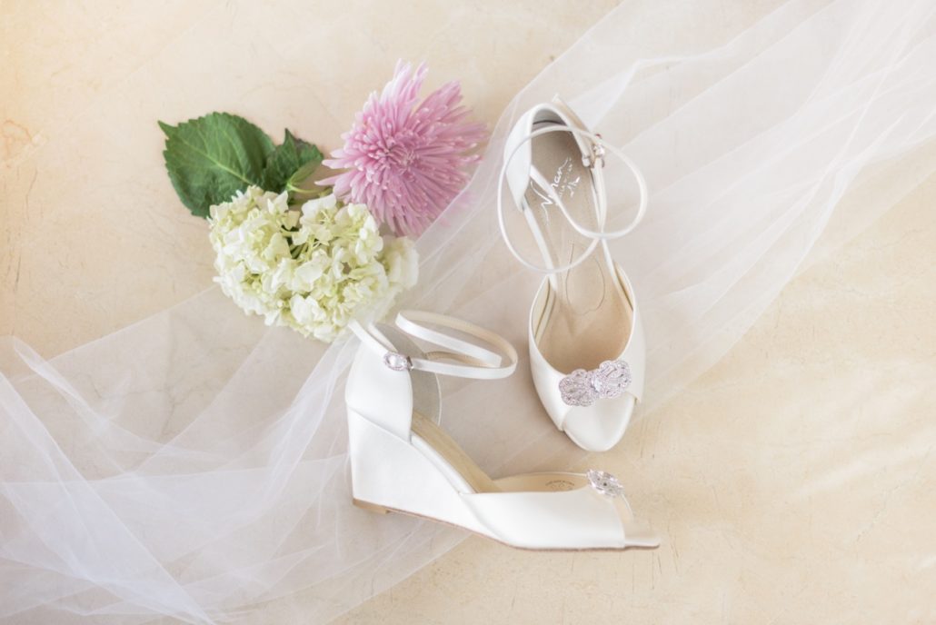 Designer shoes for bridal,evening,and formal attire; select styles dyeable.